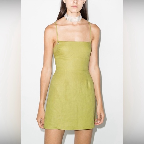 Reformation | Dresses | Reformation Karsten Linen Mini Dress New 2 ...